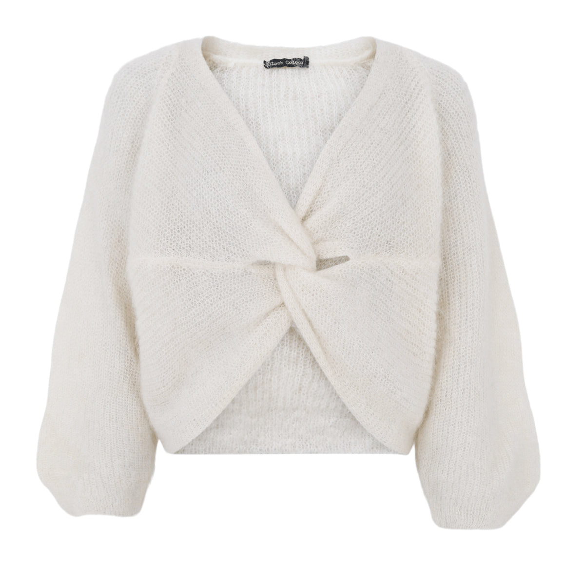 BCBJOERK cross jumper - Off White – Black Colour