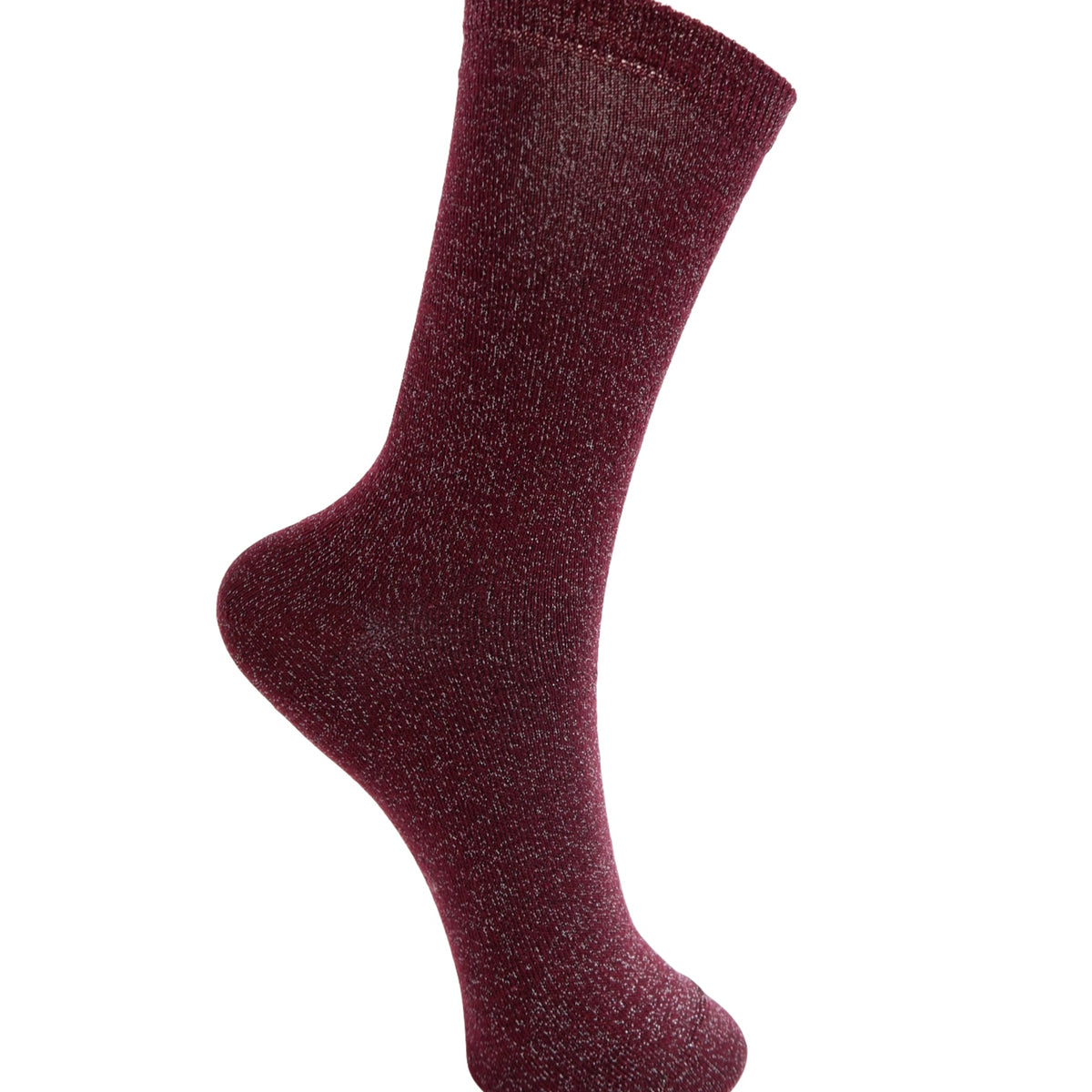 BCLurex sock - Wine – Black Colour