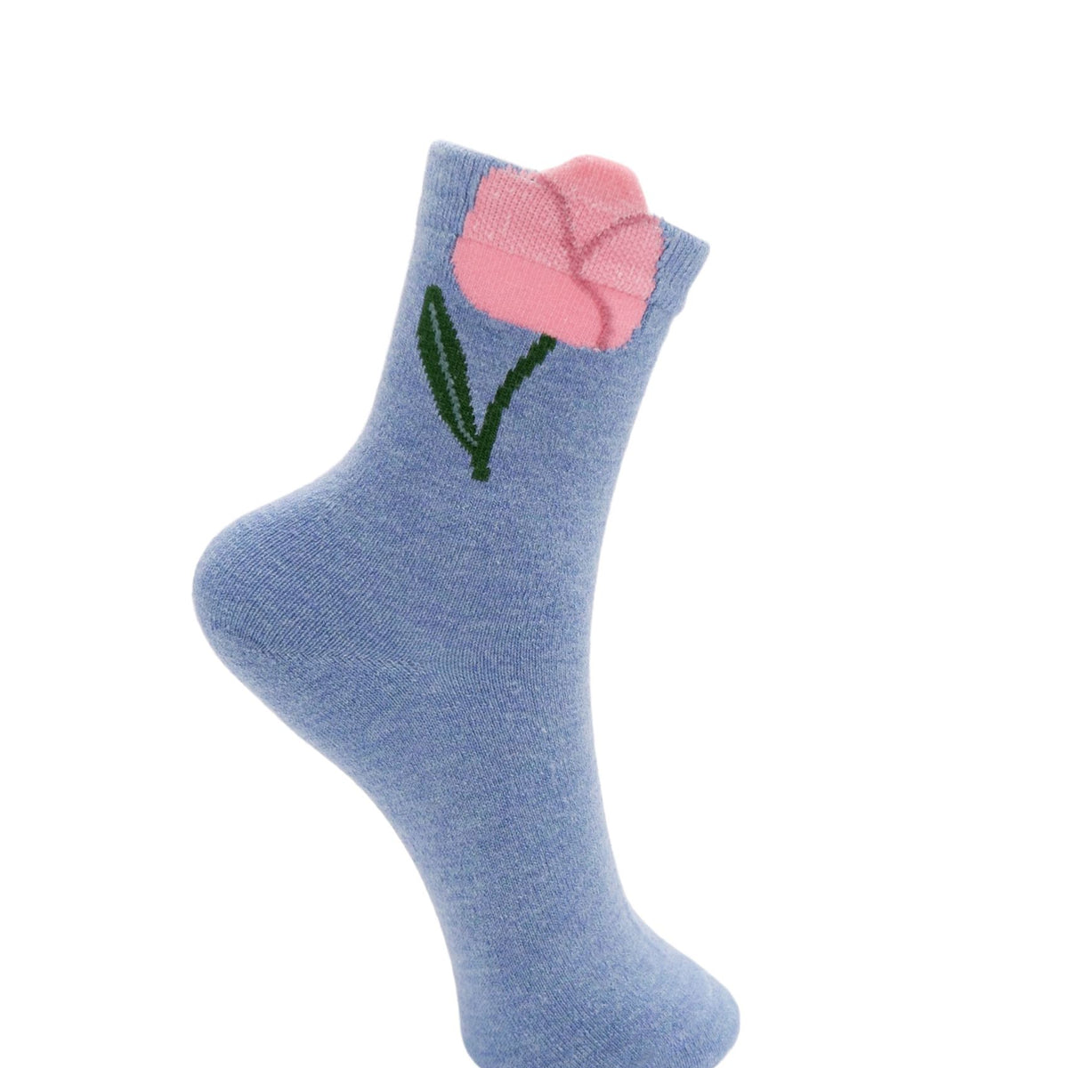 BCKALEA flower sock - Blue – Black Colour