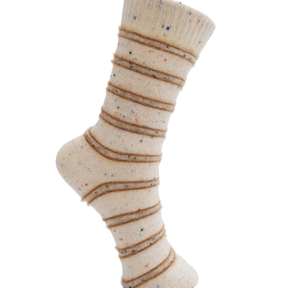 BCERIN sock - Beige – Black Colour
